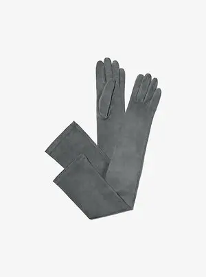 Michael Kors Suede Opera Gloves - Grey