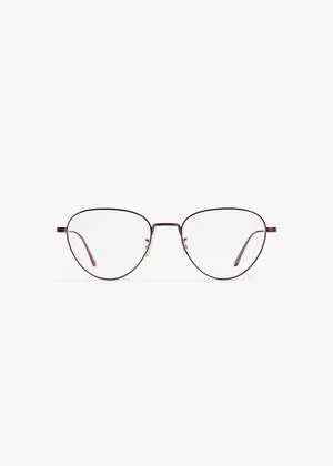 Khaite Khaite X Oliver Peoples 1991rx Eyeglasses Brushed Burgundy
