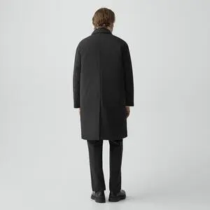 Theory Car Coat In Motion Nylon - Black