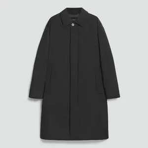 Theory Car Coat In Motion Nylon - Black