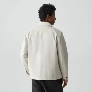 Theory Motion Nylon Button-up Jacket - Alabaster