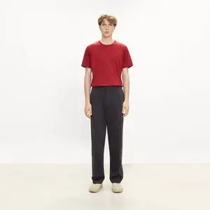 Theory Straight Pant In Knit Twill - Phantom Grey