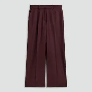 Theory Classic Straight Leg Flannel Pant - Merlot