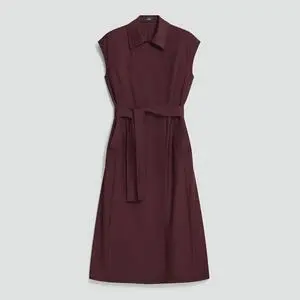 princess polly baby blue dress Theory Malkan Flared Hem Dress In Red main image 1