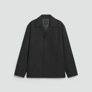 Theory Shirt Collar Jacket In Compact Twill