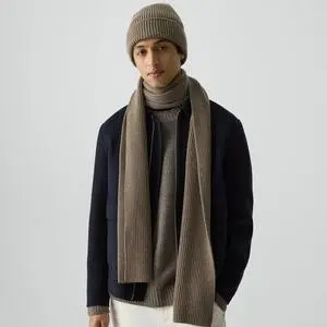 Theory Scarf In Cashmere Dark Feather Melange