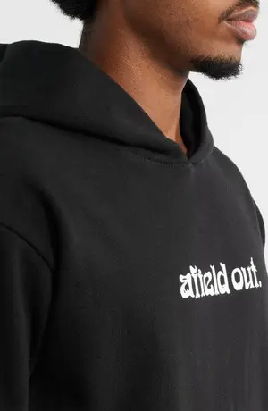 AFIELD OUT Cotton Fleece Graphic Hoodie