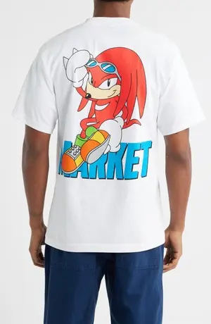 MARKET X Sonic Knuckles Cotton Graphic T-shirt