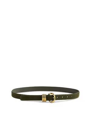 Madewell Metal Keeper Leather Belt - Loden