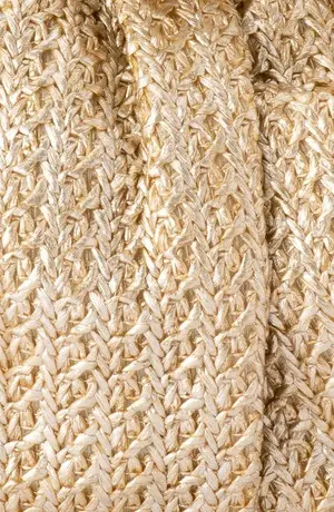 OLGA BERG Stevie Pleated Woven Clutch