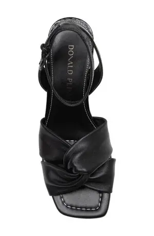 DONALD PLINER Ankle Strap Sandal - Black