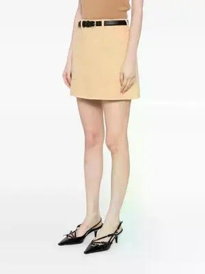 SELF-PORTRAIT A-line Mini Skirt With Belt