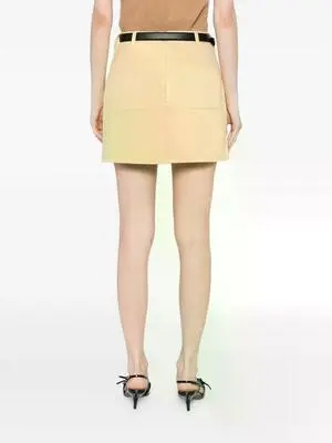 SELF-PORTRAIT A-line Mini Skirt With Belt