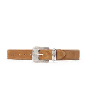 L'AGENCE Aya Engraved Buckle Western Belt