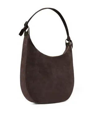 LOEFFLER RANDALL Morgan Leather Hobo Bag - Dark Brown