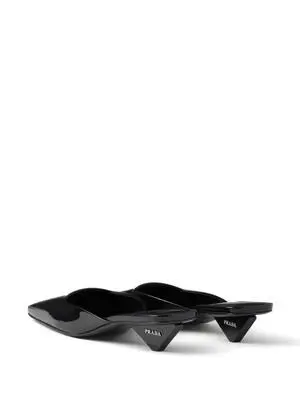 Prada 35mm Patent Leather Mules