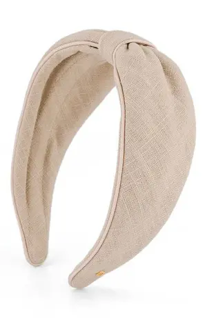 Alexandre De Paris Linen Sahara Headband - Beige