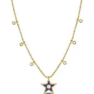 JULIANNA B. Diamond Station Necklace In 14k Gold - Star