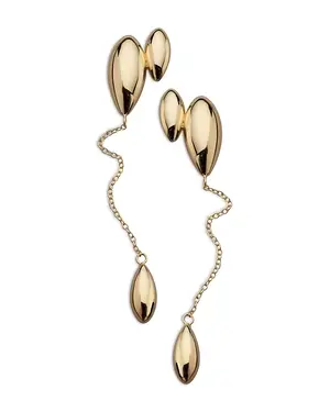 Jennifer Zeuner Jewelry Jerome Chain Linear Drop Earrings - Gold