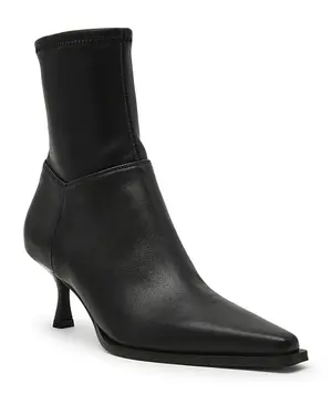 Steve Madden Stasia Mid-heel Ankle Boots - Black