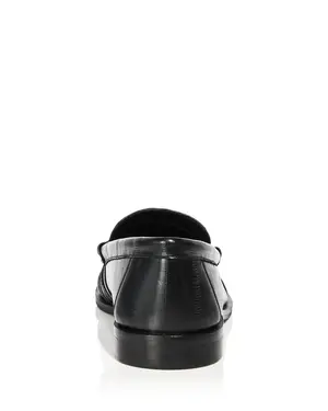 Aqua Hanah Loafer Flats - Black
