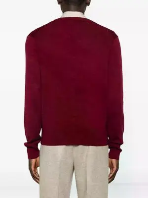 AMI Paris Button-front Cardigan With Embroidered Logo