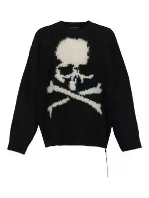MASTERMIND WORLD Skull-crossbones Motif Sweater - Black