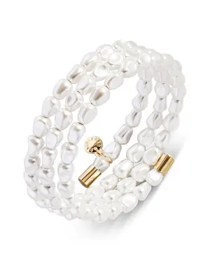 Baublebar Ondine Imitation Coil Stretch Bracelet - Pearl