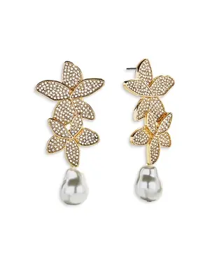 Baublebar Marissa Floral Drop Earrings - Gold