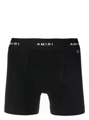Amiri Logo-waistband Boxers - Black