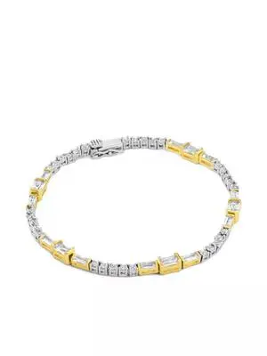 V JEWELLERY Verity Two-toned Tennis Bracelet - Silver