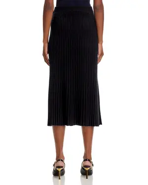 Bloomingdale'S 100% Cashmere Ribbed Midi Skirt