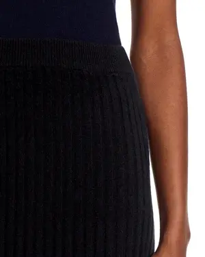 Bloomingdale'S 100% Cashmere Ribbed Midi Skirt