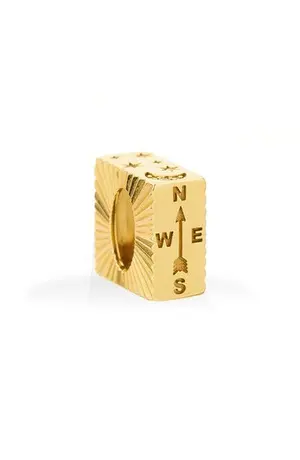 Adina Reyter Diamond Compass Bead Charm - Yellow