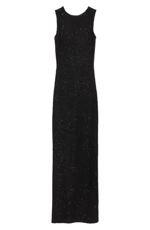St. John Aura Sleeveless Sequin Knit Gown