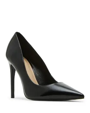 Steve Madden Noir Pumps - Black Leather