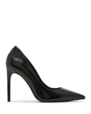 Steve Madden Noir Pumps - Black Leather