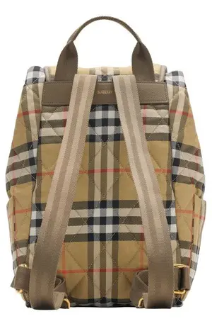 Burberry Horseshoe Check Corduroy Backpack