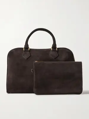 NILI LOTAN Jaclyn Suede Tote - Brown