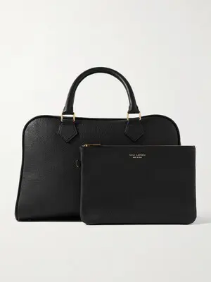 NILI LOTAN Jaclyn Textured-leather Tote - Black
