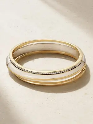 BY PARIAH Classic Stack Set Of Three Bracelets - Gold