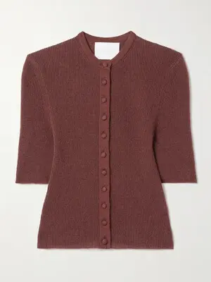 Citizens Of Humanity Tabitha Ribbed Cardigan - Brown