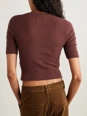 Citizens Of Humanity Tabitha Ribbed Cardigan - Brown