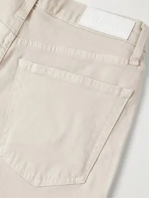 RE/DONE Cropped High-rise Flared Jeans - Neutrals