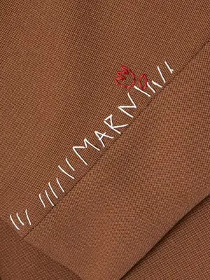 Marni Velvet-trimmed Grain De Poudre Wool Blazer