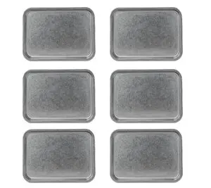 10 STRAWBERRY STREET Set Of 6 Moab Dinnerware, 8x11' Rectangle - One-color