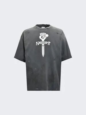 SAINT MXXXXXX Fist Short Sleeve Tee - Black