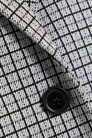Theory Checked Jacquard Blazer