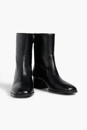STUART WEITZMAN Nola Leather Ankle Boots - Black