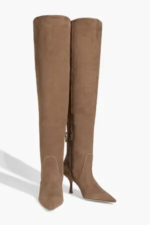 STUART WEITZMAN Naomi Suede Over-the-knee Boots - Camel